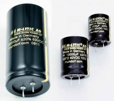 Soundlabs Group: Mundorf MLytic Audio Grade MLGO Capacitors